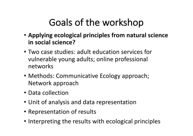 Ecological approaches to educational data | PPT