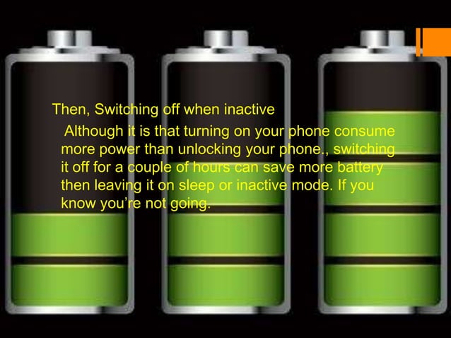 How to conserve smartphone battery | PPTX
