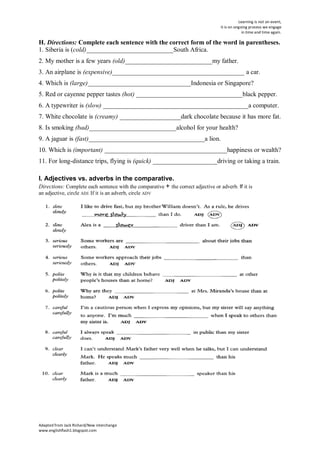 Communicative English Handout | PDF