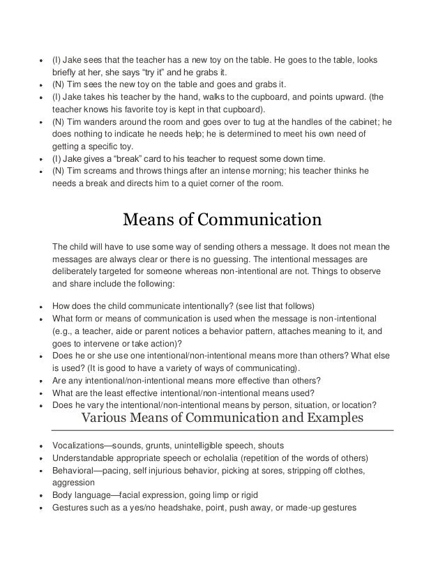 Communicative functions or purposes of communication Communicative functions or purposes of communication