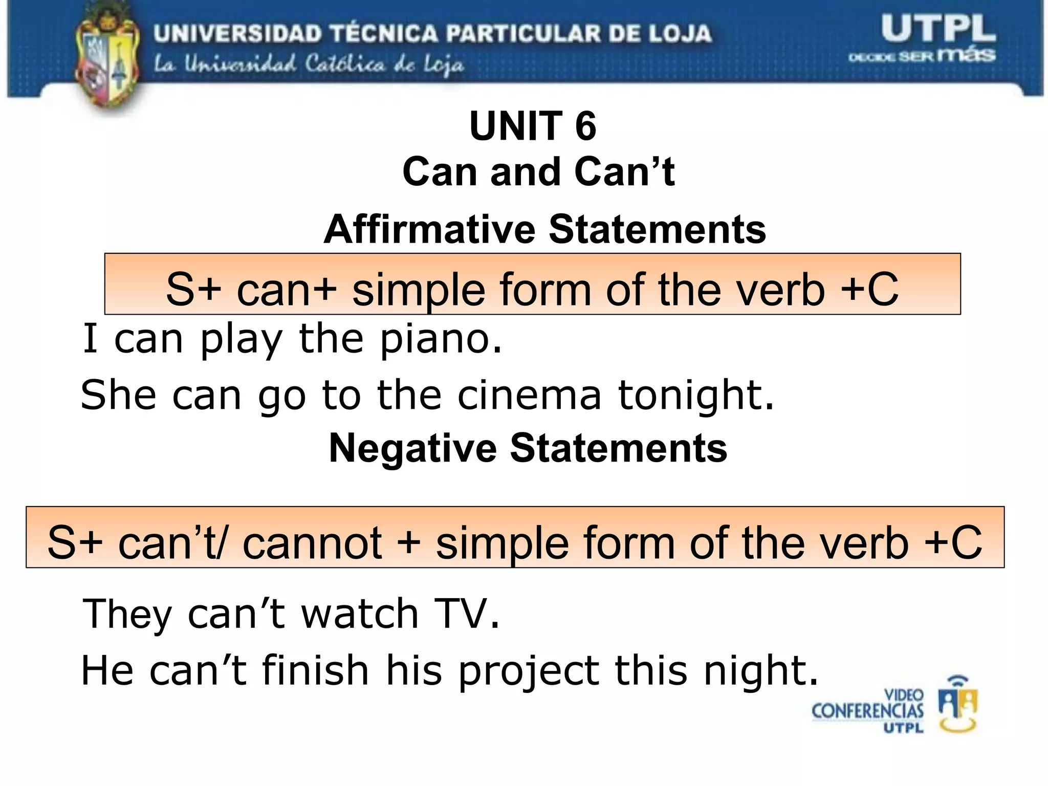 COMMUNICATIVE GRAMMAR I (II Bimestre Abril Agosto 2011) | PPT