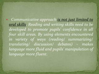 Communicative language approach | PPT