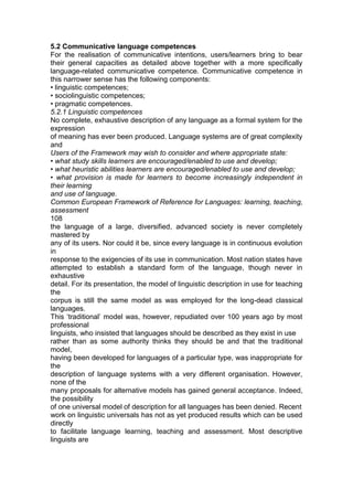 Communicative language competences | DOCX | Technology & Computing
