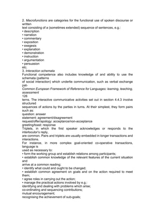 Communicative language competences | DOCX | Technology & Computing