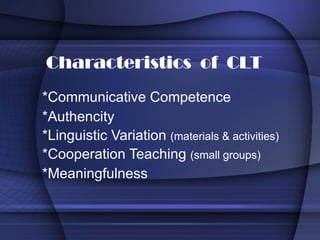 Communicative language teaching | PPT