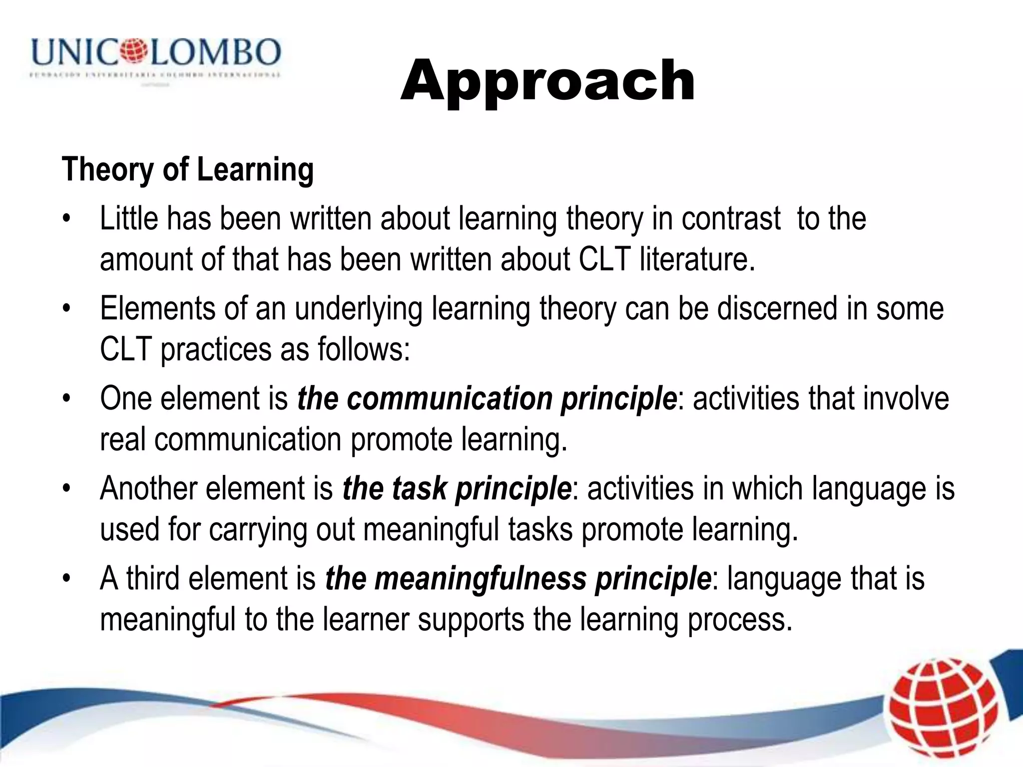 Communicative Language Teaching (CLT) | PPTX