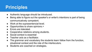 Communicative language teaching | PPT