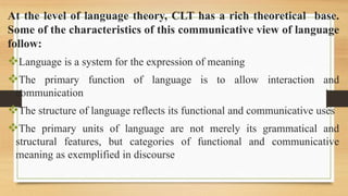 Communicative language teaching | PPTX