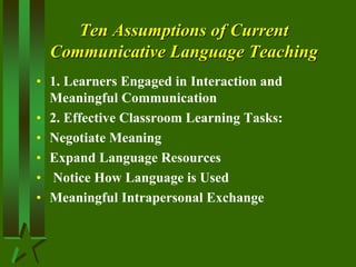 Communicative language teaching/ Principles of Language Teaching | PPTX