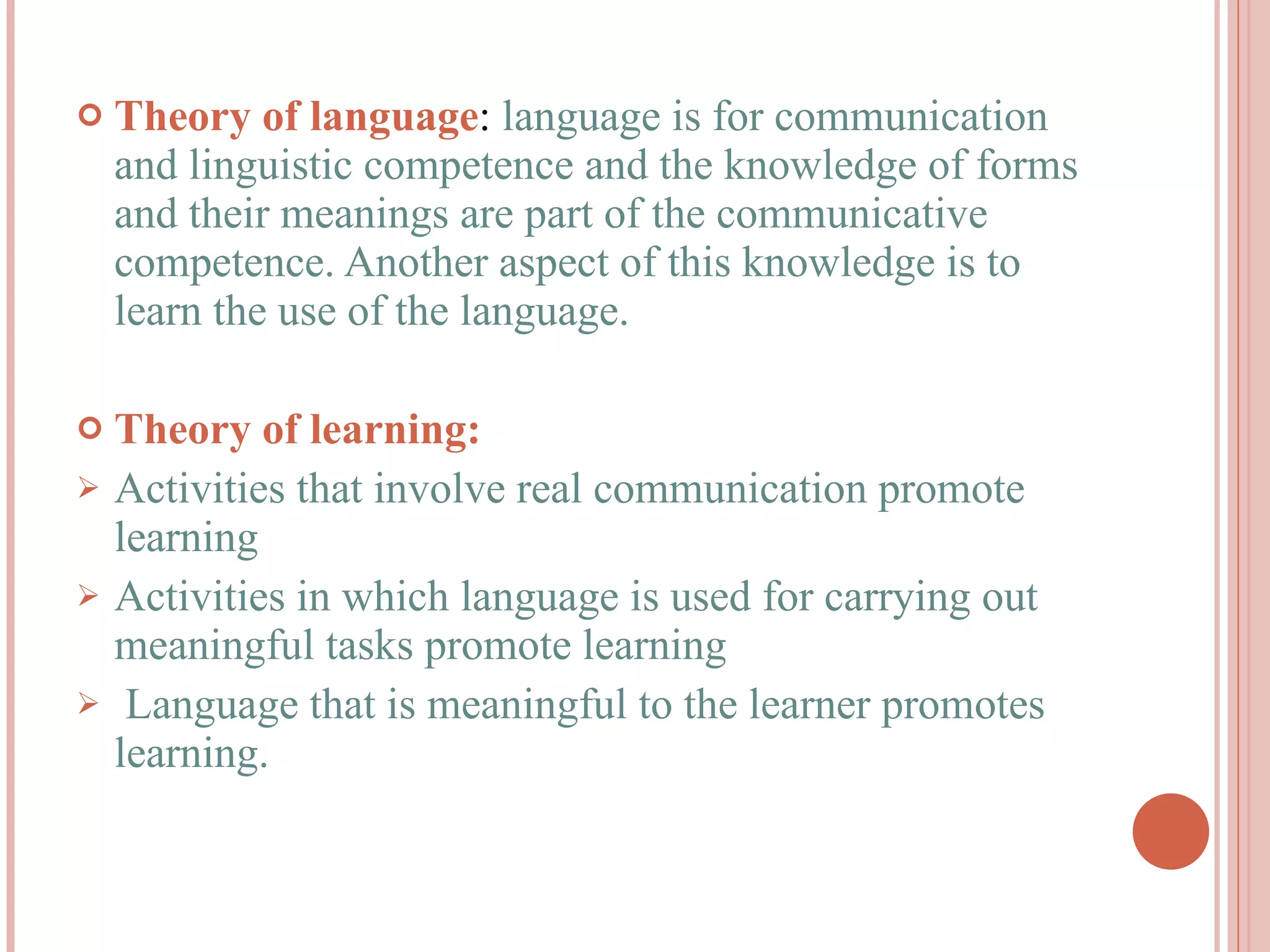 Communicative language teaching method(1) | PPT