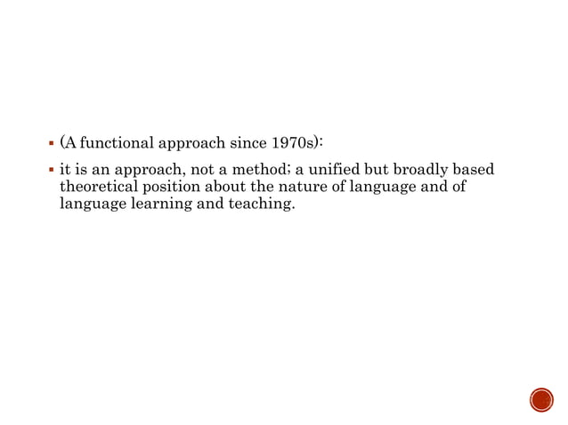 Communicative Language Teaching (Overview).ppt | Education