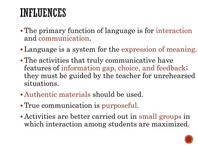 Communicative Language Teaching (Overview).ppt | Education