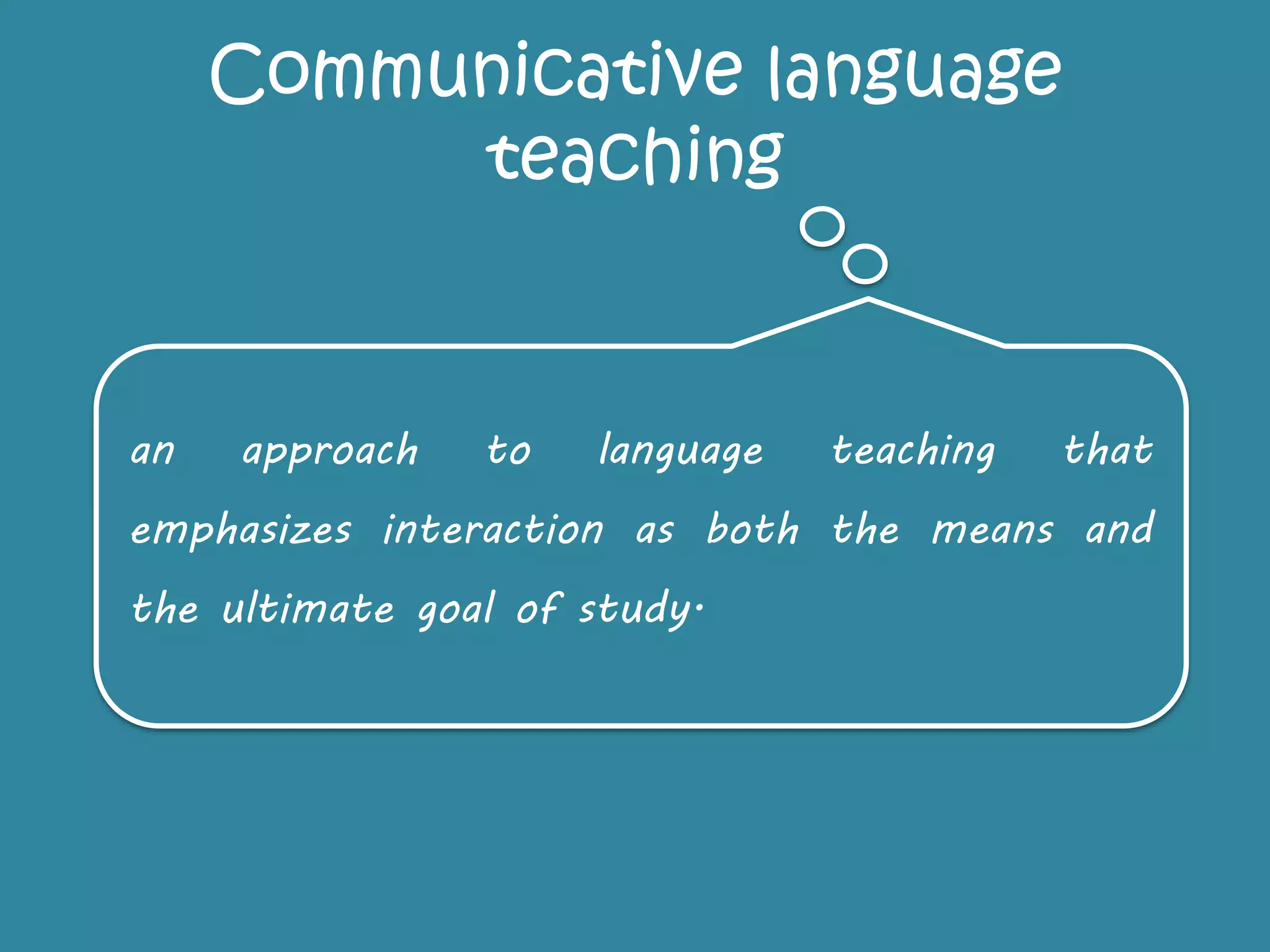 Communicative language teaching | PPTX
