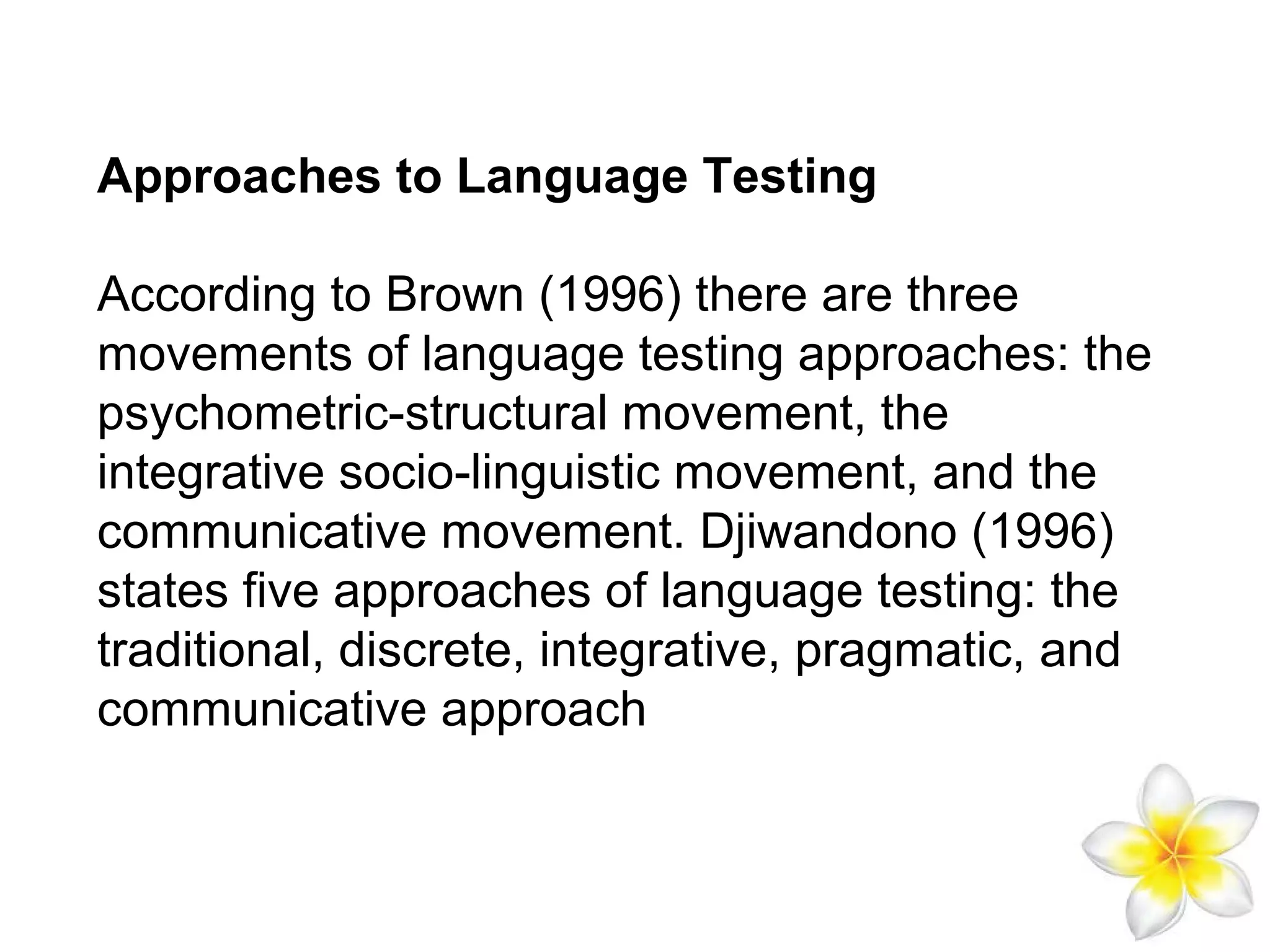 Communicative language testing | PPT
