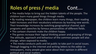 Role of Press in Nation Building | PPTX