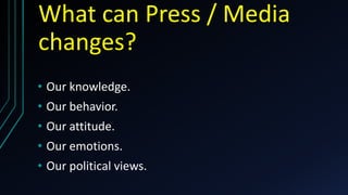 Role of Press in Nation Building | PPTX