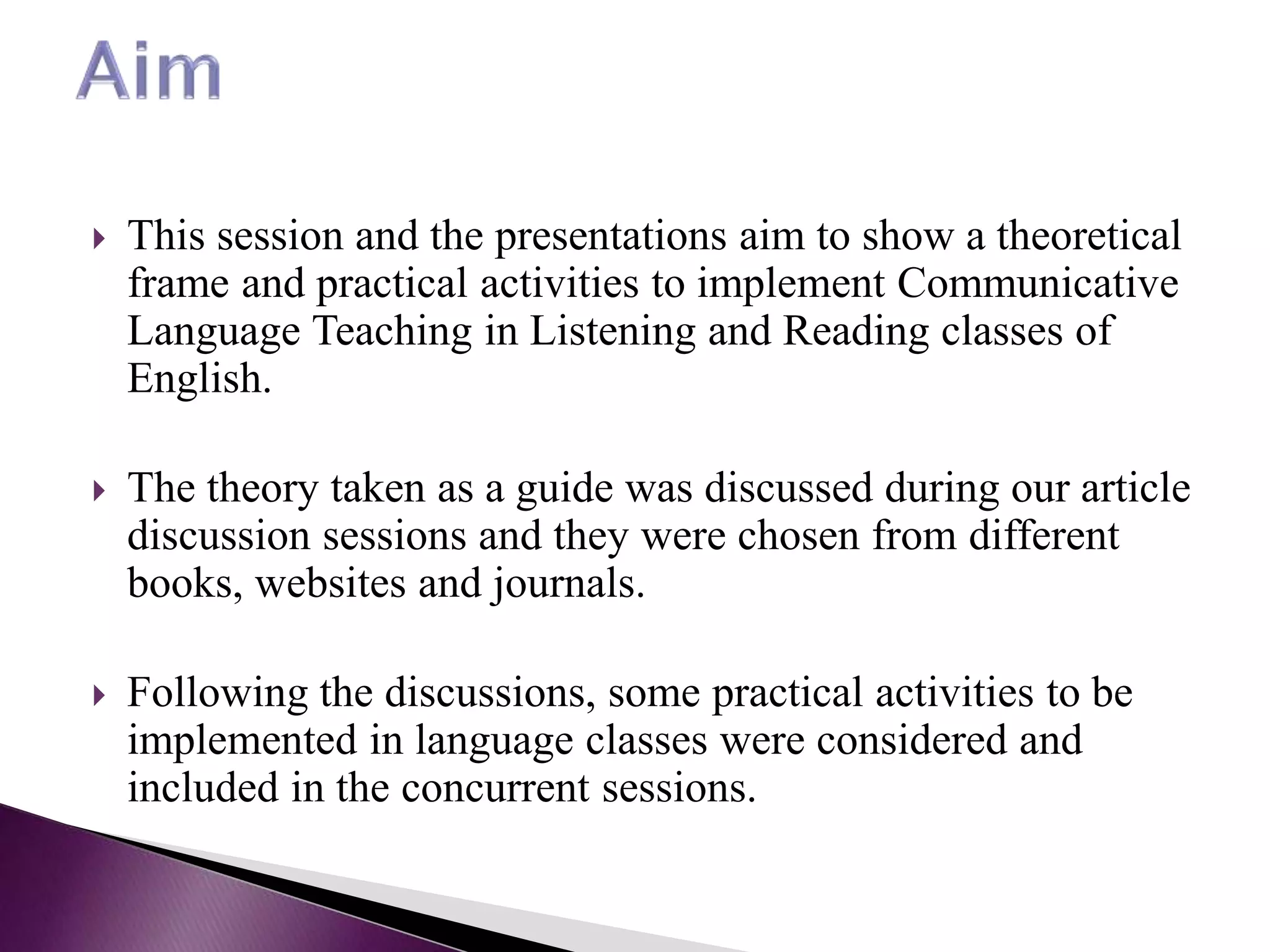 Communicative reading | PPTX