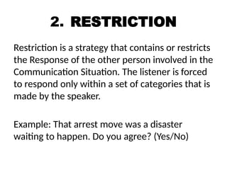 Oral communication, communicative strategy | PPTX