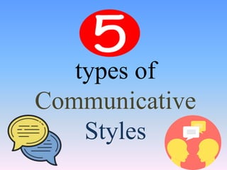 Communicative styles | PPTX | Style & Fashion