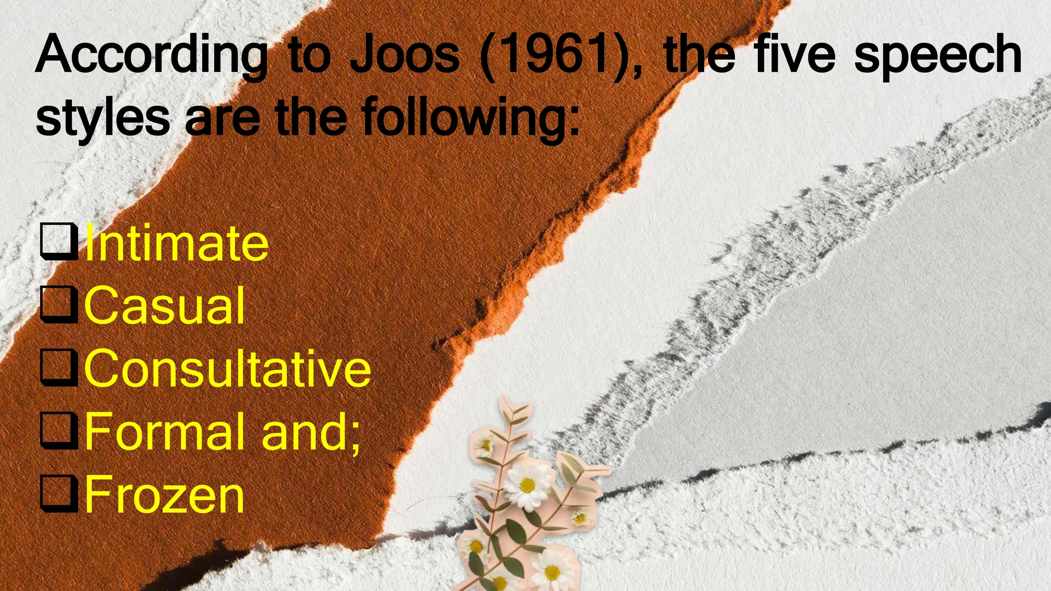 Basic Communicative of Styles in English | PPTX