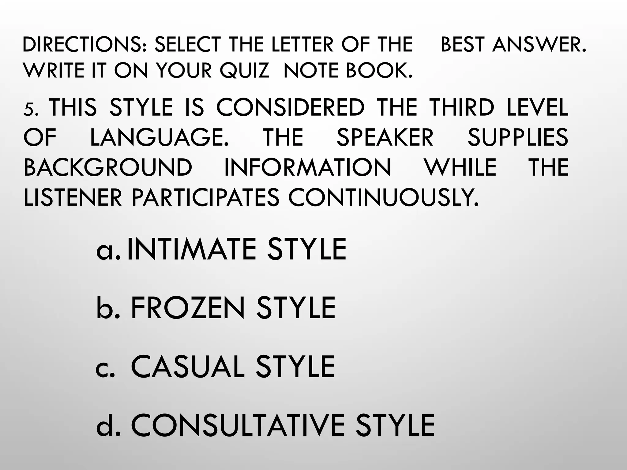Communicative Styles.pptx english 9 grade 9 | PPTX