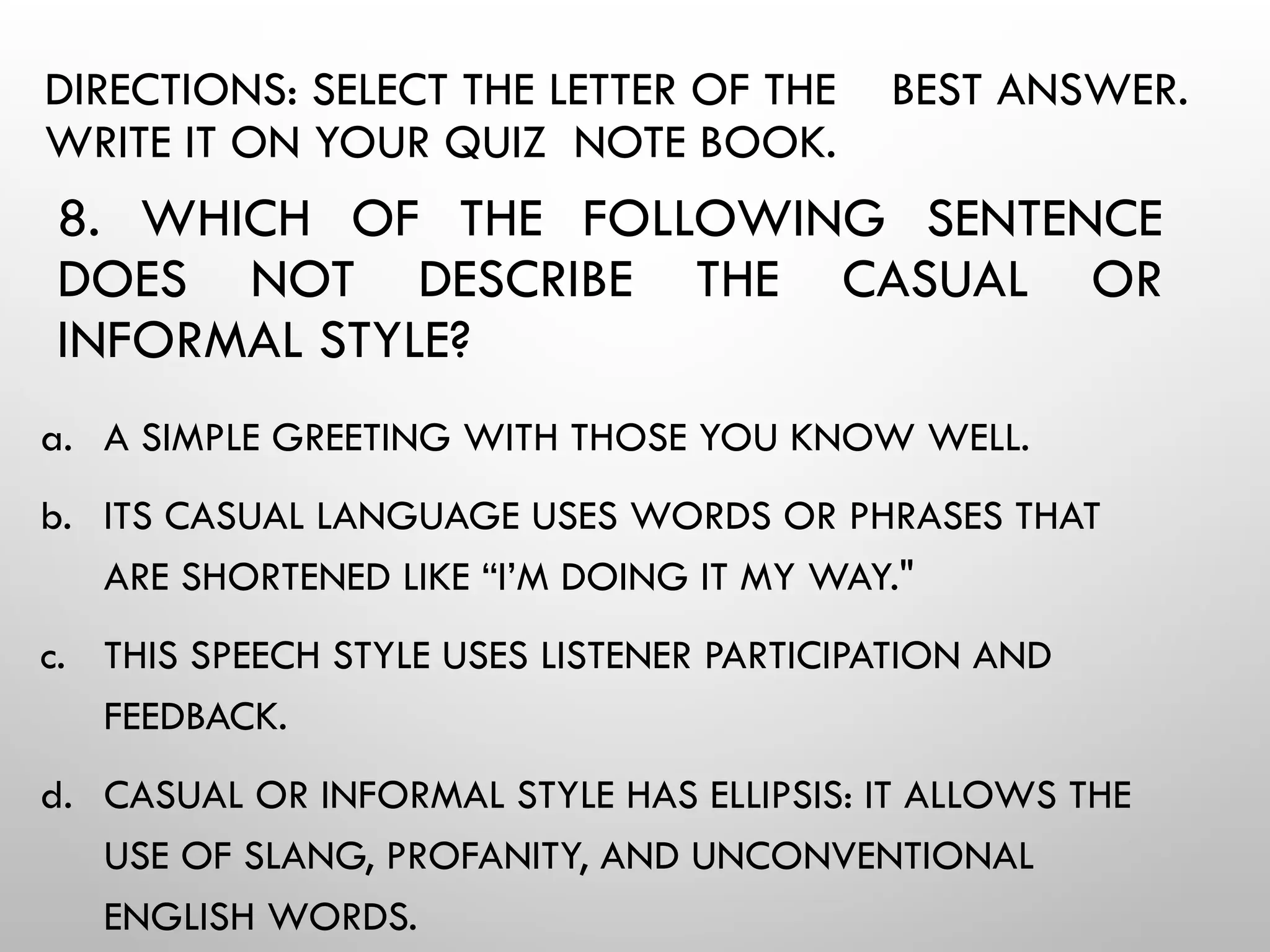 Communicative Styles.pptx english 9 grade 9 | PPTX