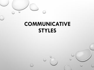 Communicative Styles.pptx english 9 grade 9 | PPTX
