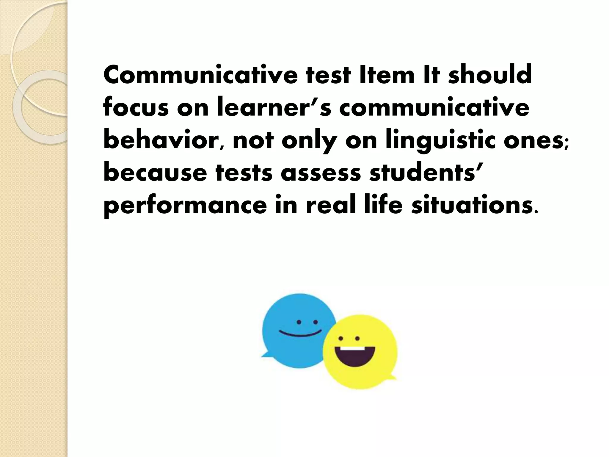 Communicative testing | PPT