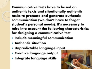 Communicative testing | PPT
