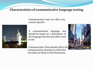 Communicative testing presentation | PPTX