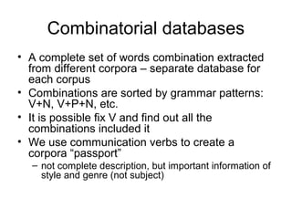 Communicative verbs and constructions as markers | PPT