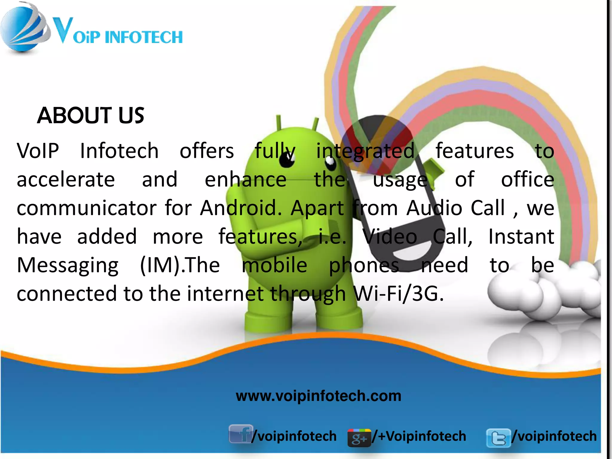 Communicator based android mobile dialer | PPT