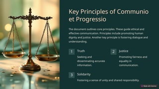 Communio-et-Progressio - Catholic Church Document on communication | PPTX