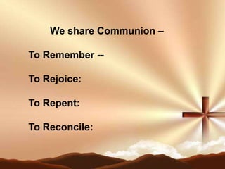Communion powerpoint with video | PPTX