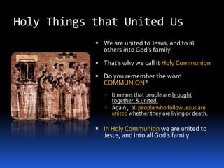Communion among holy things | PPT