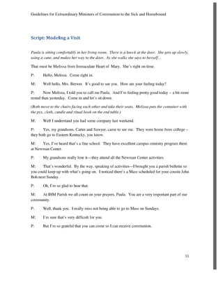 Holy Communion for the Homebound by the EMHC | PDF