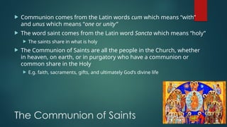 Communion of Saints in the Catholic .pptx