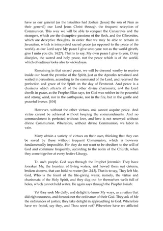 St. Macarius Notaras and St. Nicodemus of Athos Regarding Communion | PDF