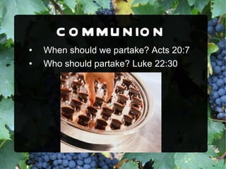 Communion when who | PPT