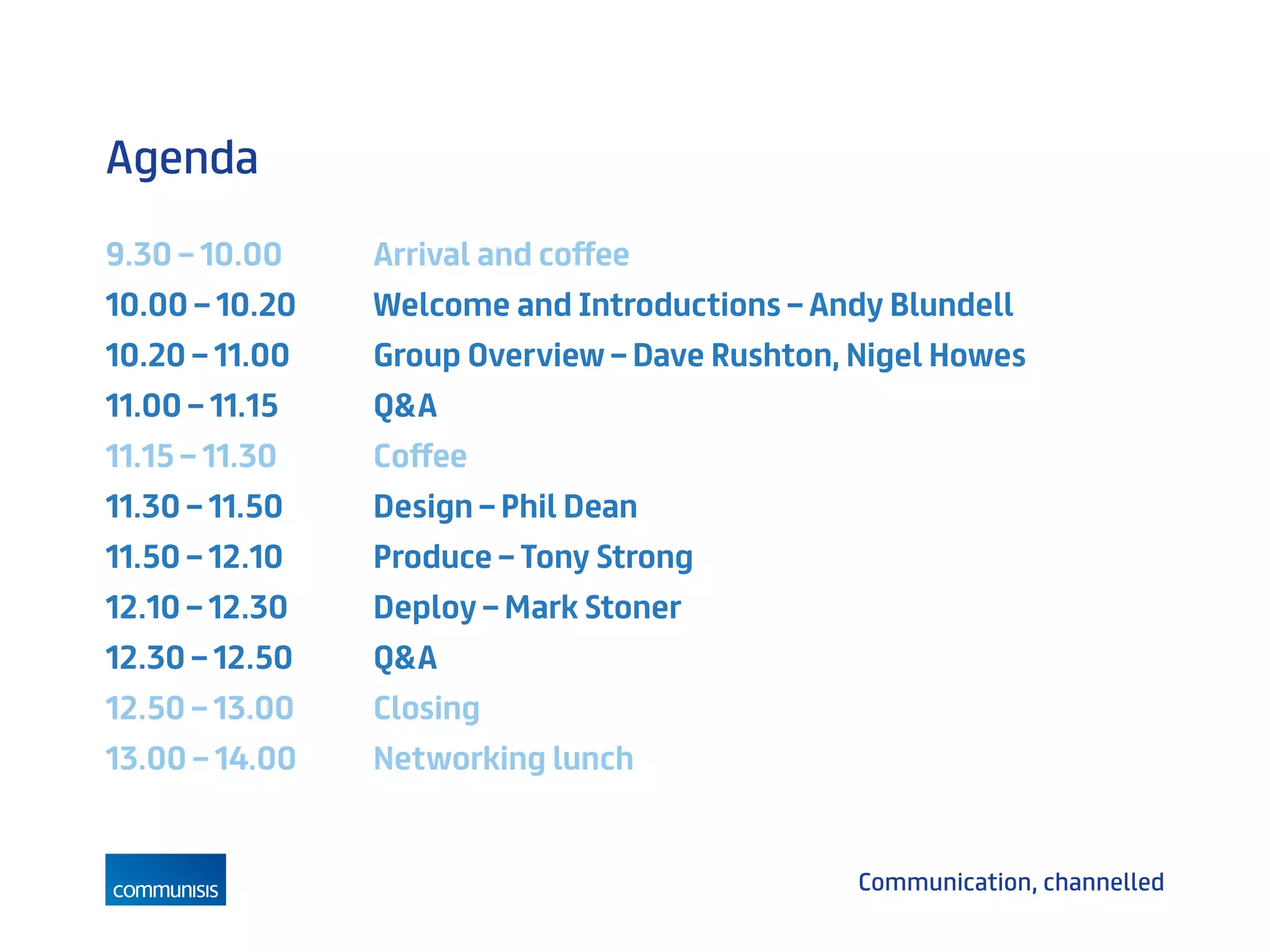 Communisis Investor Presentation | PPT