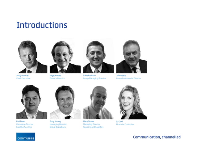 Communisis Investor Presentation | PPT