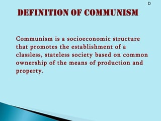 Communism | PPT | Politics