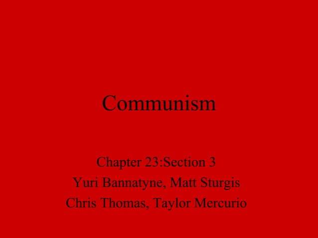 Communism | PPT