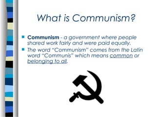 Communism Definition