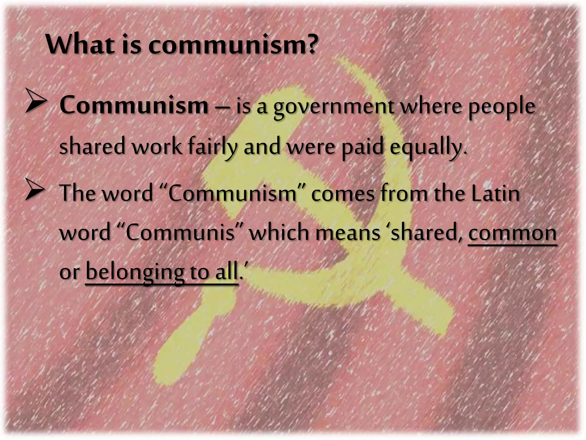 Communism | PPTX