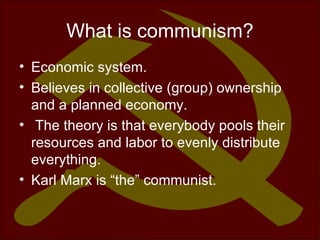 Communism & Capitalism Notes | PPT
