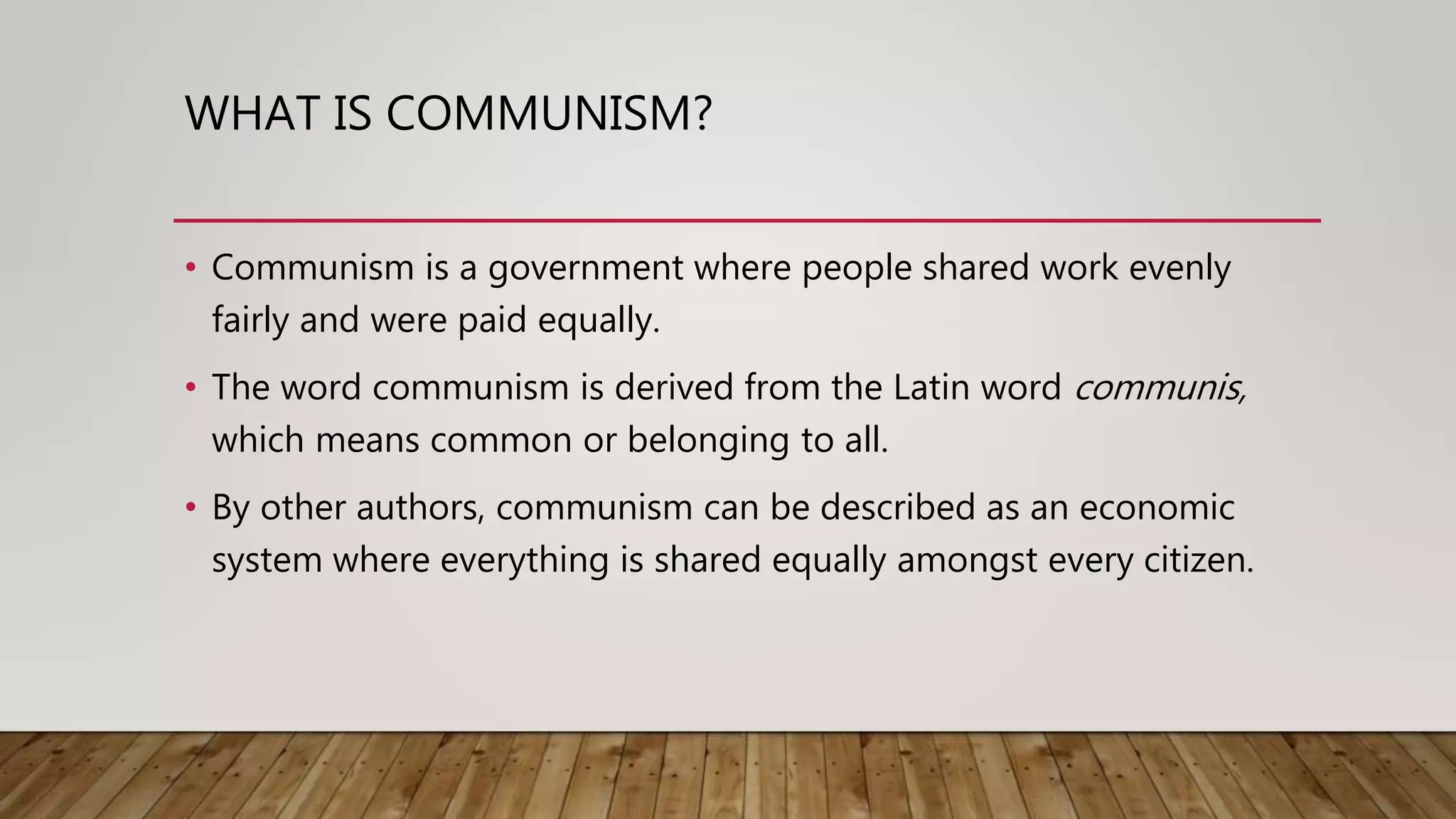 All about communism | PPT