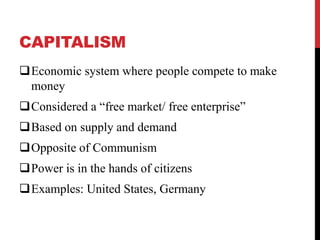 Communism vs captalism | PPT