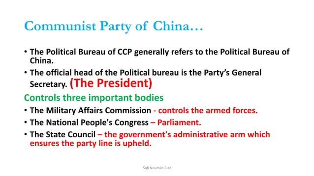 Communist party of china, its structure and how does it work | PDF ...