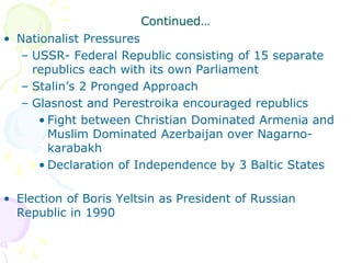 Communist rule in ussr 1924 91 | PPT